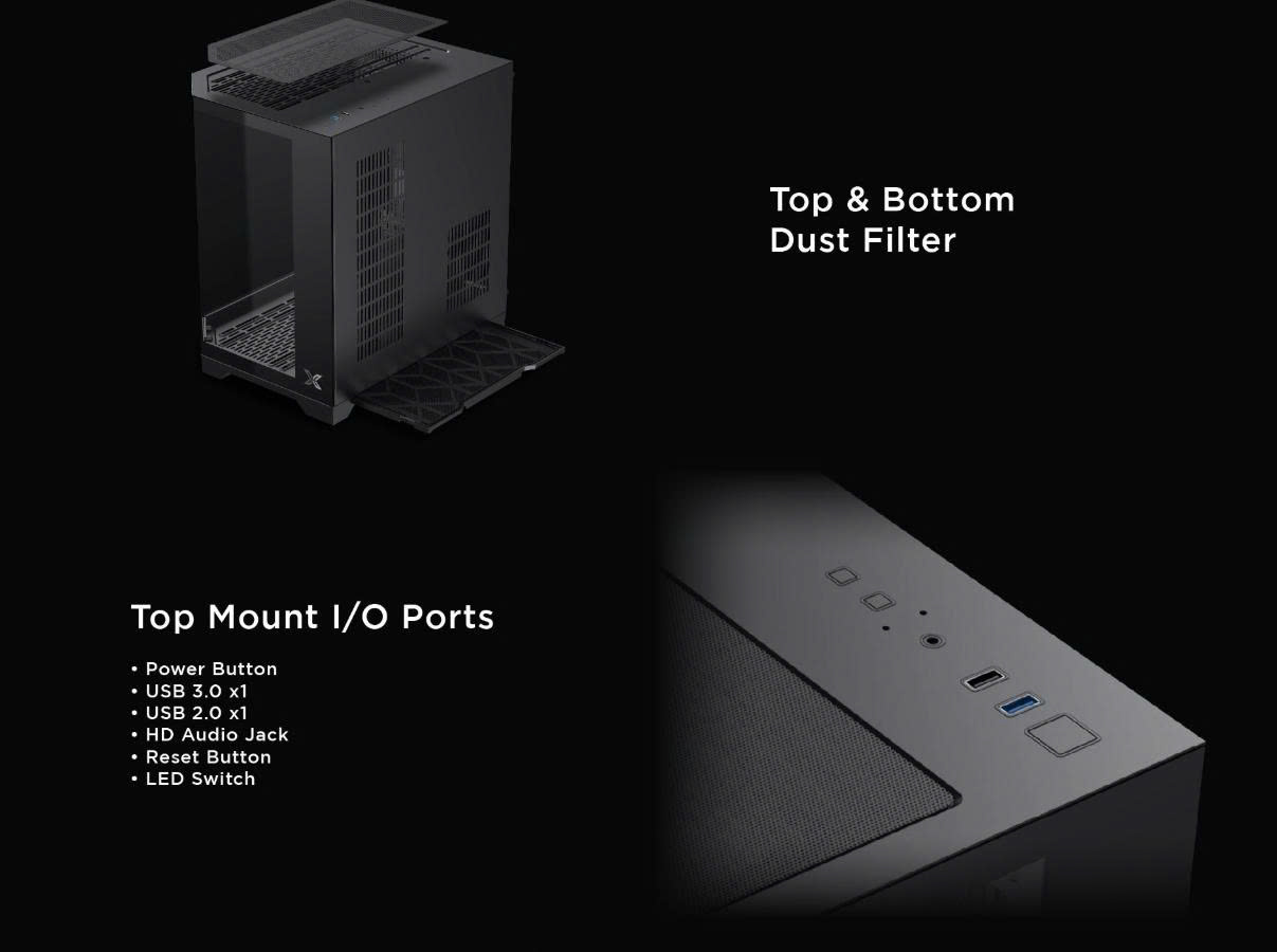Vỏ Case máy tính XIGMATEK CUBI M NANO - GAMING M-ATX (Chưa Kèm Fan ...