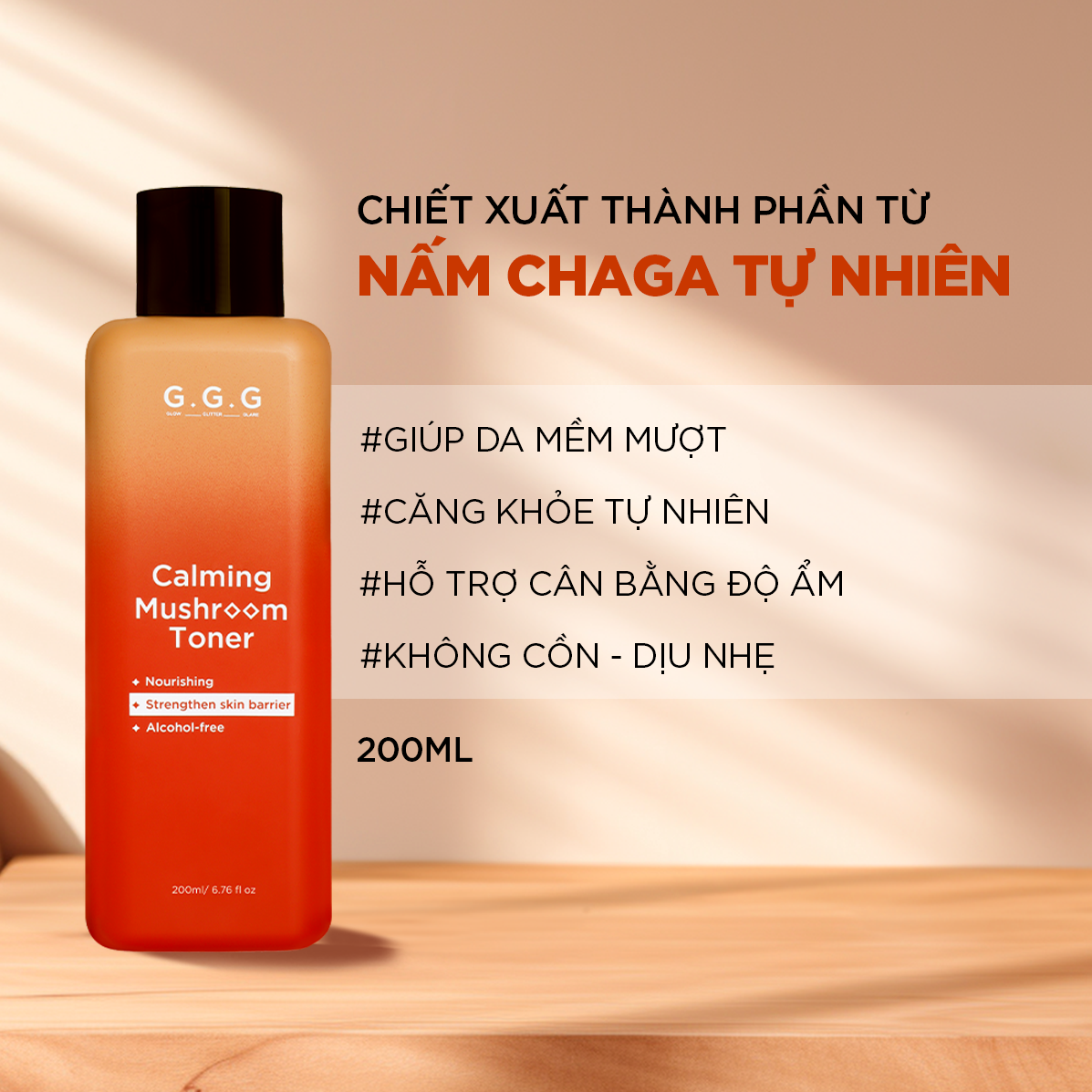 [YT] Toner Nấm Chaga Không Cồn Hỗ Trợ Cấp ẩm Dịu Da G.G.G Calming ...