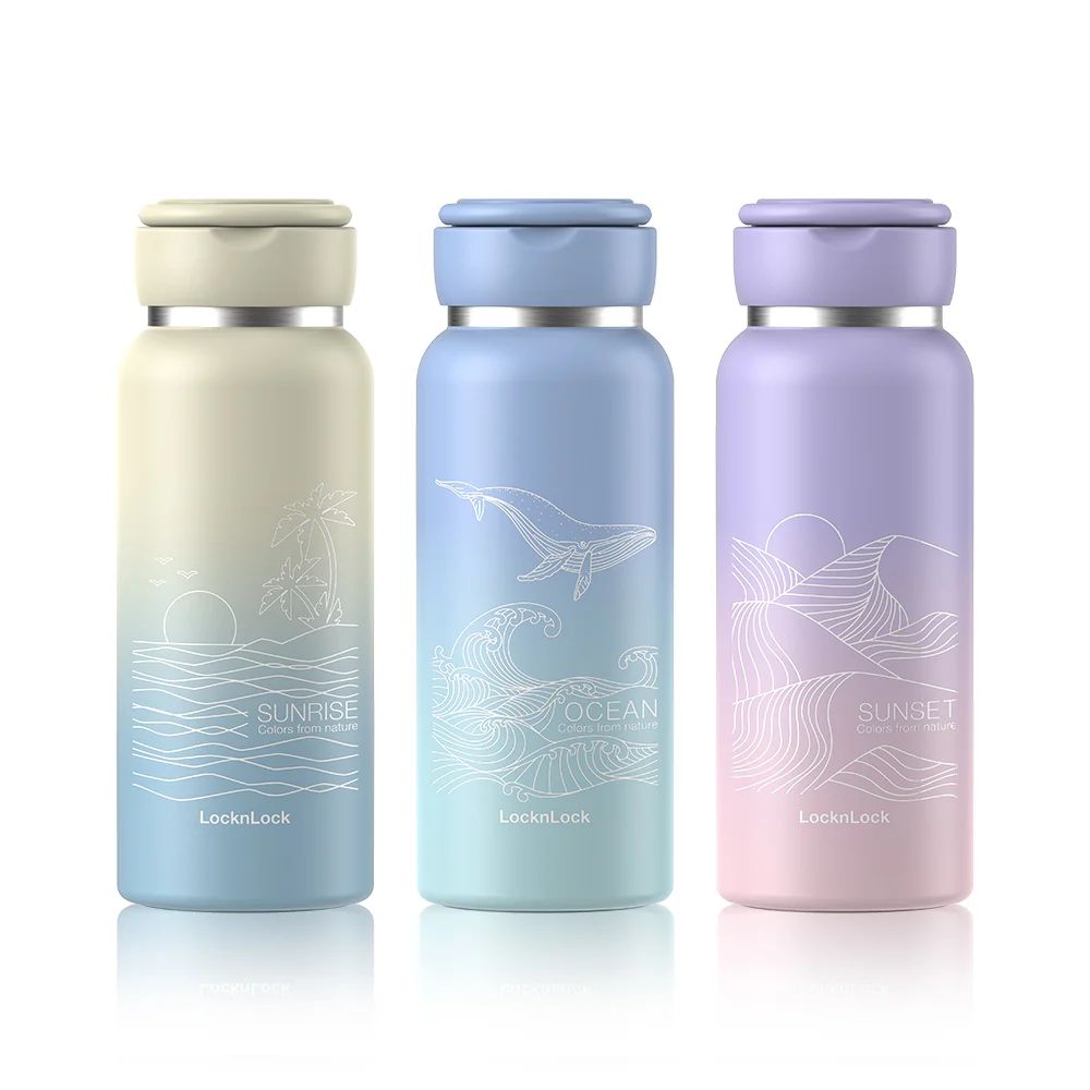 Bình giữ nhiệt LocknLock Sling Ring có quai xách 650ml LHC4321 và 800ml ...