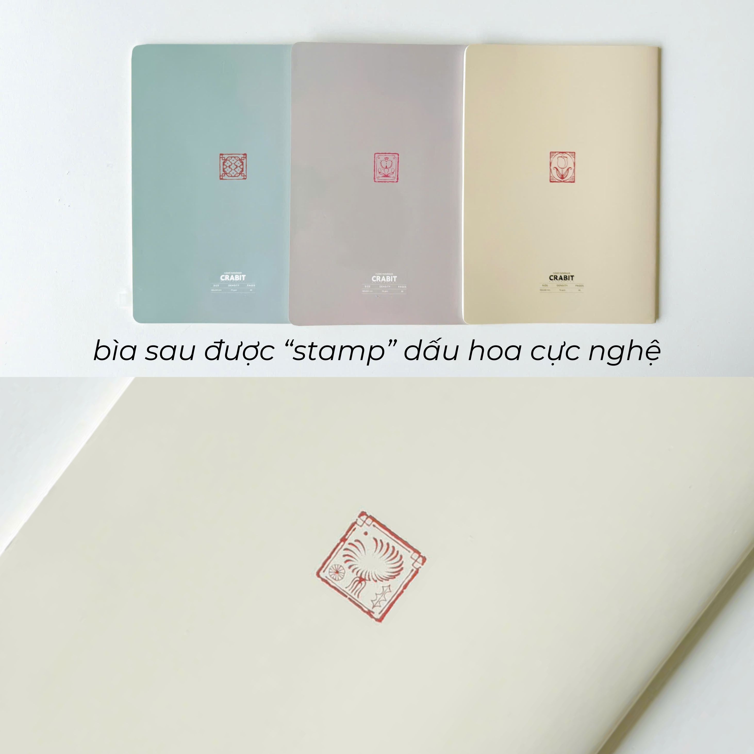 Vở kẻ ngang 80 120 trang Crabit tập học sinh ghi chép set vở xinh cute ...