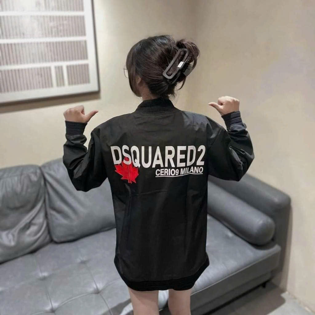 Áo Khoác Bomber Gió Dsquared2 Hàng Chính Hãng 2 Lớp FULL Mẫu Khóa Zip- Áo Gió DSQ2 Đẳng Cấp boy ...