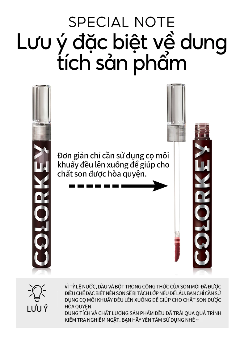 Son Tint Bóng Colorkey Dạng Lỏng Lâu Trôi Glasting Water Tint 1.7g ...