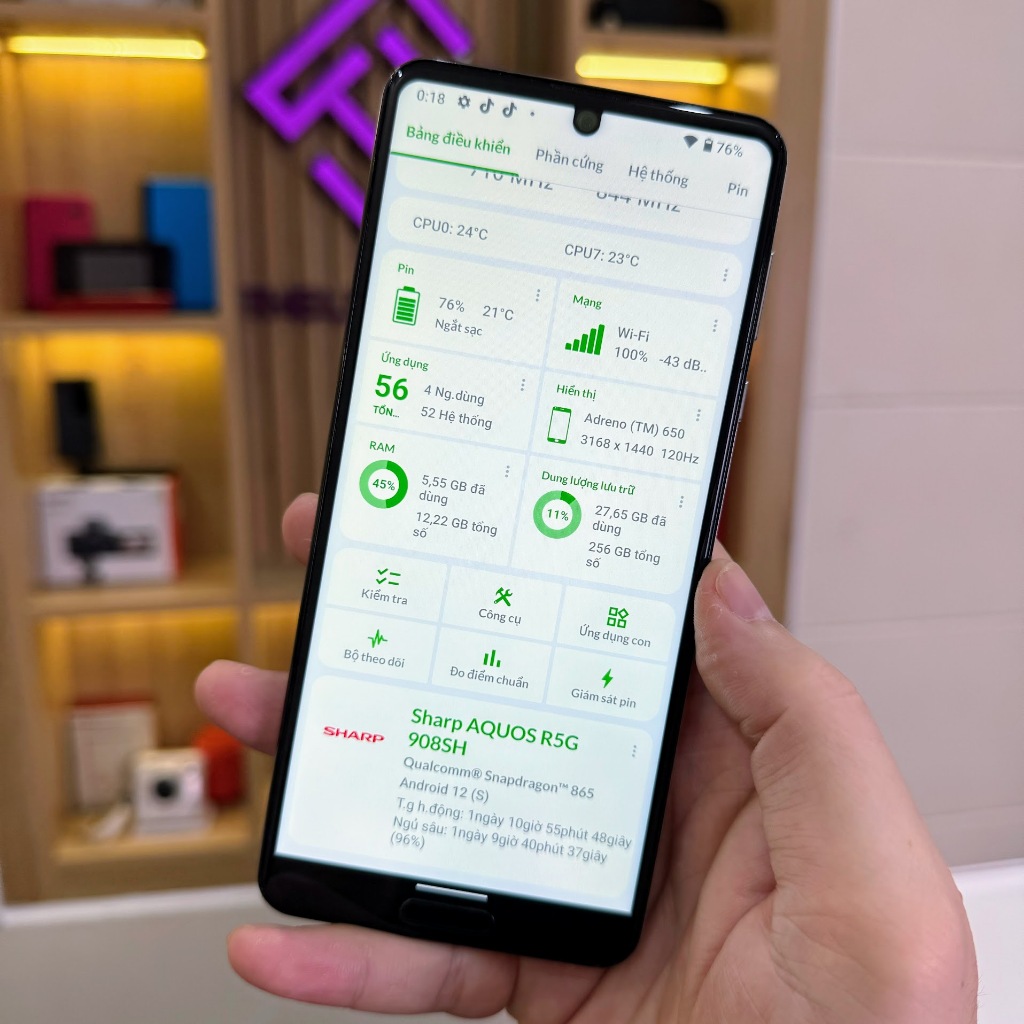 Điện thoại Sharp Aquos R5G màn 120Hz 2K - Snapdragon 865 ram 12G 256G | Shopee Việt Nam