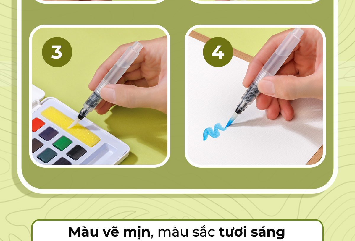 Màu nước nén Solid Water Color 12/18/24 màu Thiên Long Colokit - Màu ...