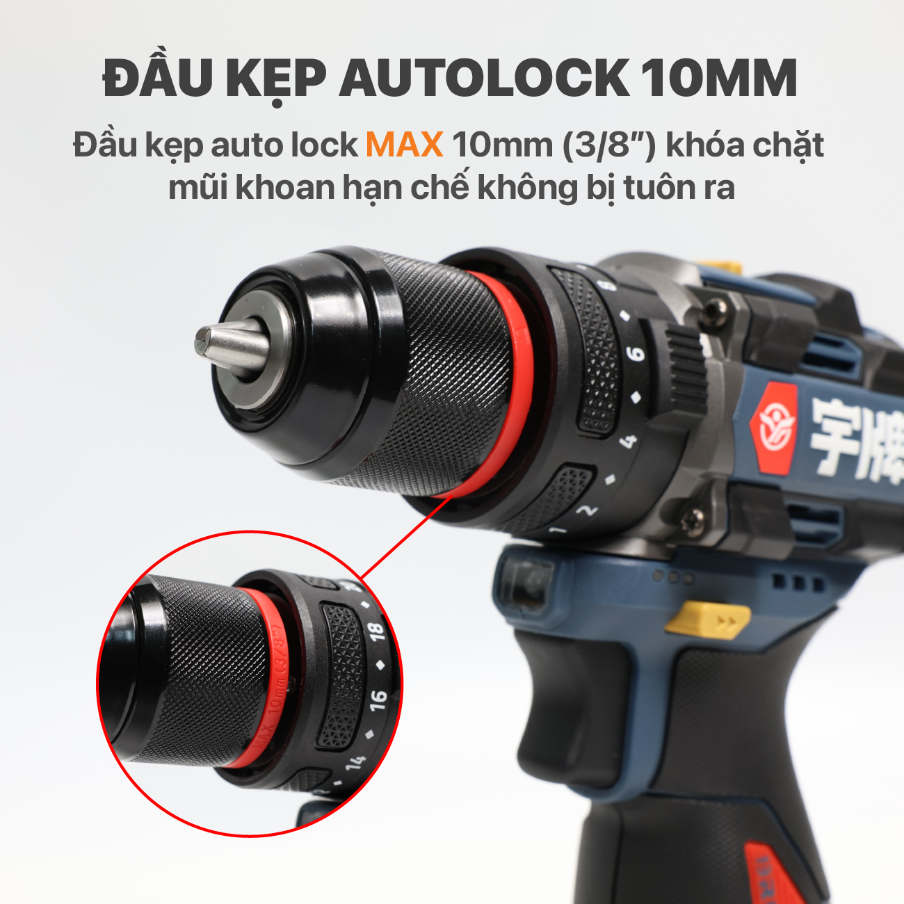 Máy khoan YUPAI YP16-D10A, Chuyên Vít YP16-W150, 3 Chức Năng, Có Búa ...