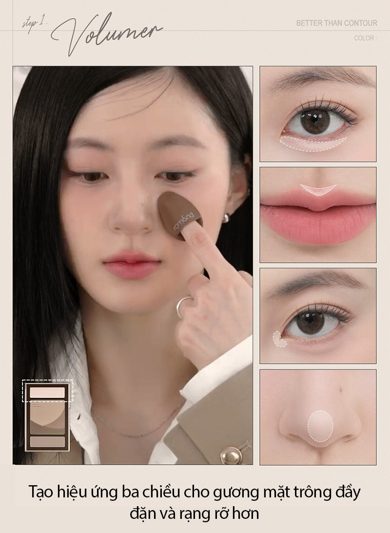 Bảng tạo khối Romand 5 ô màu Better Than Contour 20.5g ThegioiSkinfood ...