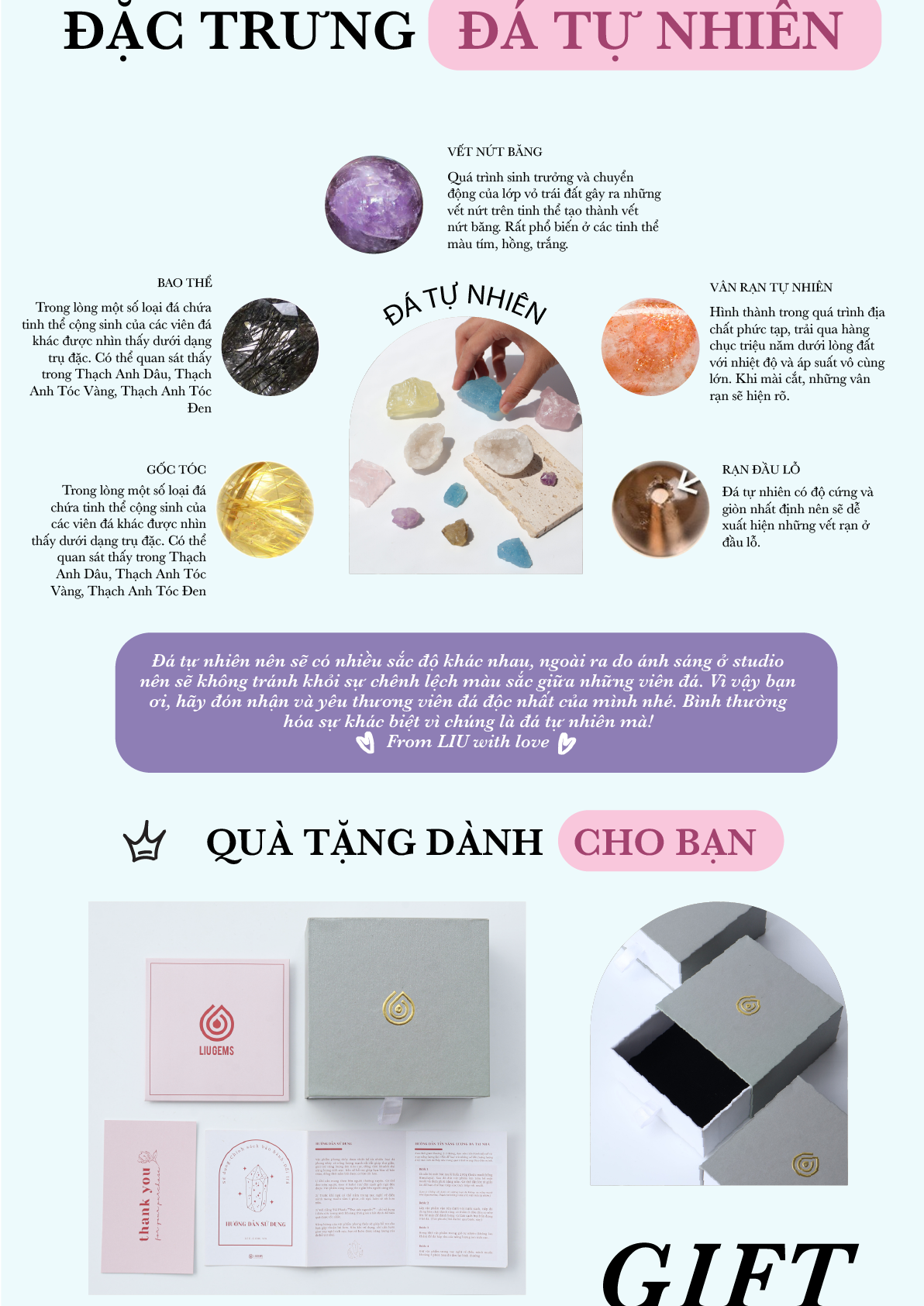 Dây Chuyền Bạc Nữ Liugems 1 Hạt Size Nhỏ Tinh Tế Mix Đá Phong Thuỷ Tròn ...