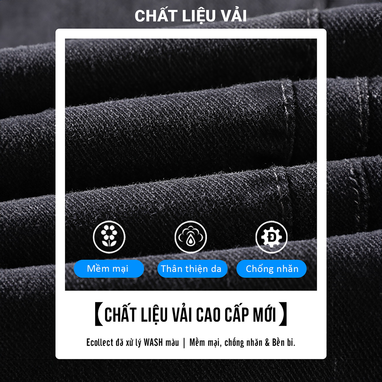 Quần Jogger Nam Vải Denim Co Giãn ECOLLECT - Quần Jean Dáng Rộng, Thời ...