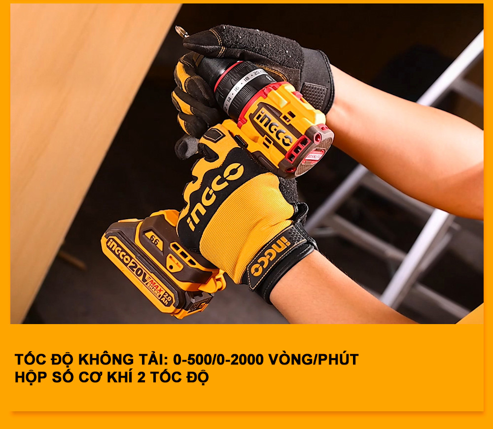 Máy khoan pin chính hãng 20V búa 3 chức năng motor không chổi than 66Nm Body CDLI206681 ...