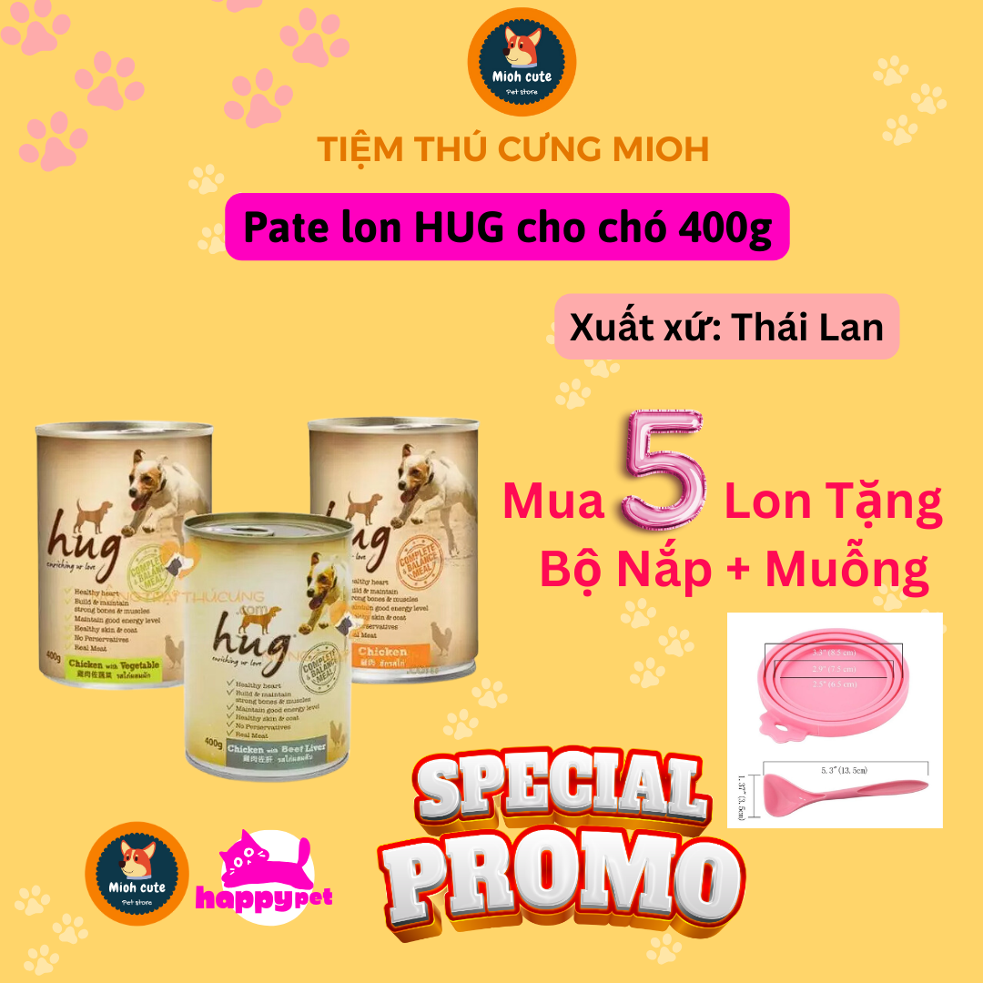Pate cho chó HUG Bổ sung dinh dưỡng cho chó Mọi lứa tuổi | Shopee Việt Nam