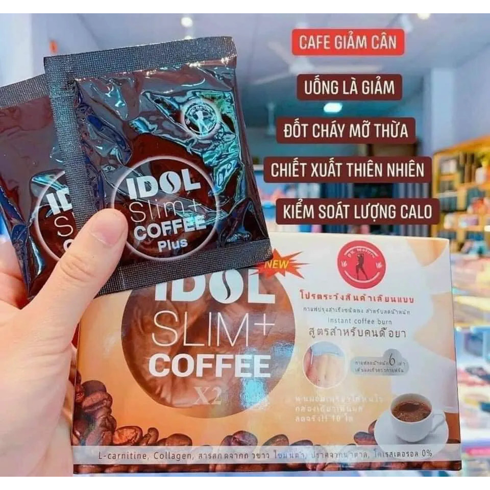 Cà Phê Giảm Cân Idol Slim x2 Coffee Thái Lan chính hãng (Hộp 10 Gói ...