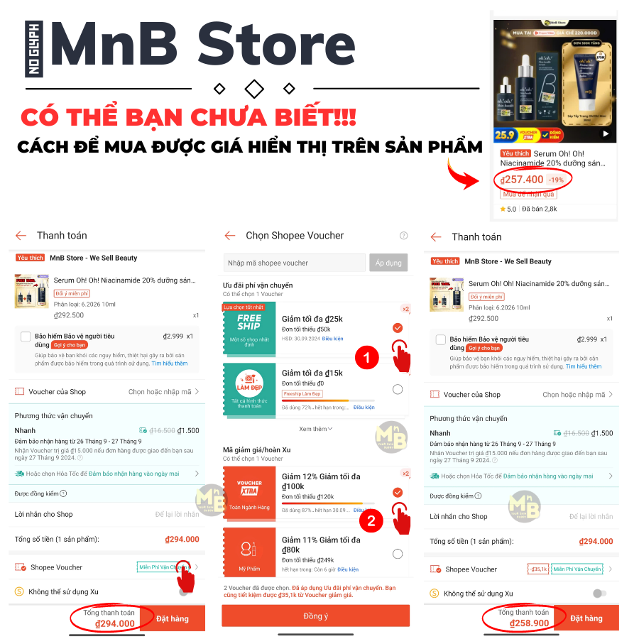 Serum Oh! Oh! Niacinamide 20% dưỡng sáng da, giảm thâm nám, thu nhỏ lỗ ...
