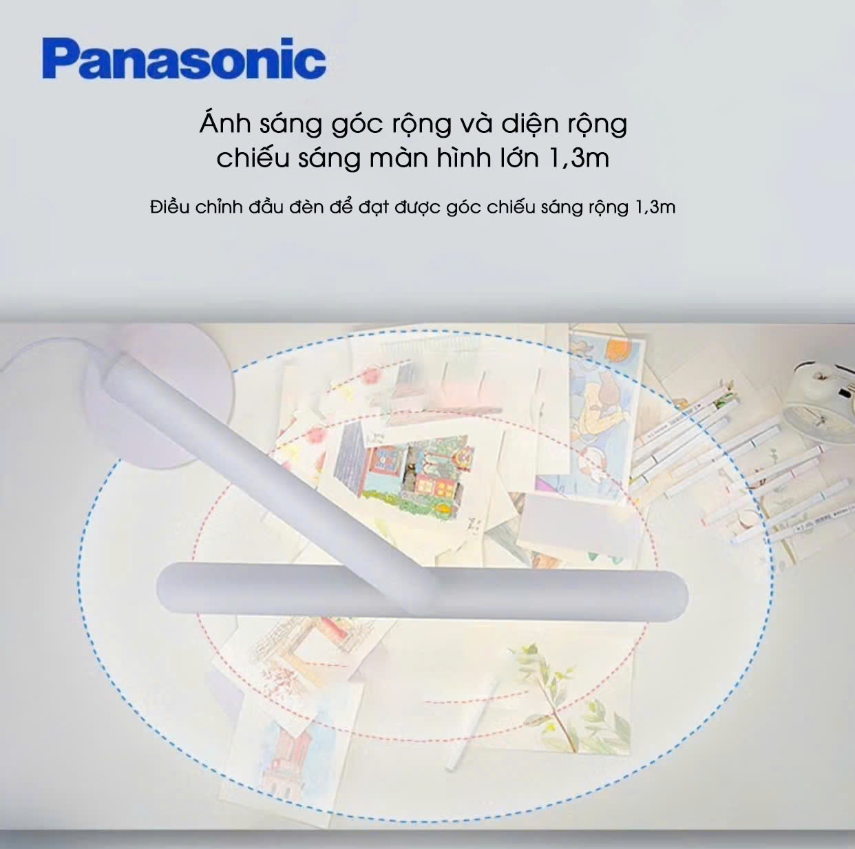 Đèn Bàn LED cao cấp PANASONIC HHGLT0633 20W, Không ánh sáng xanh Chip ...
