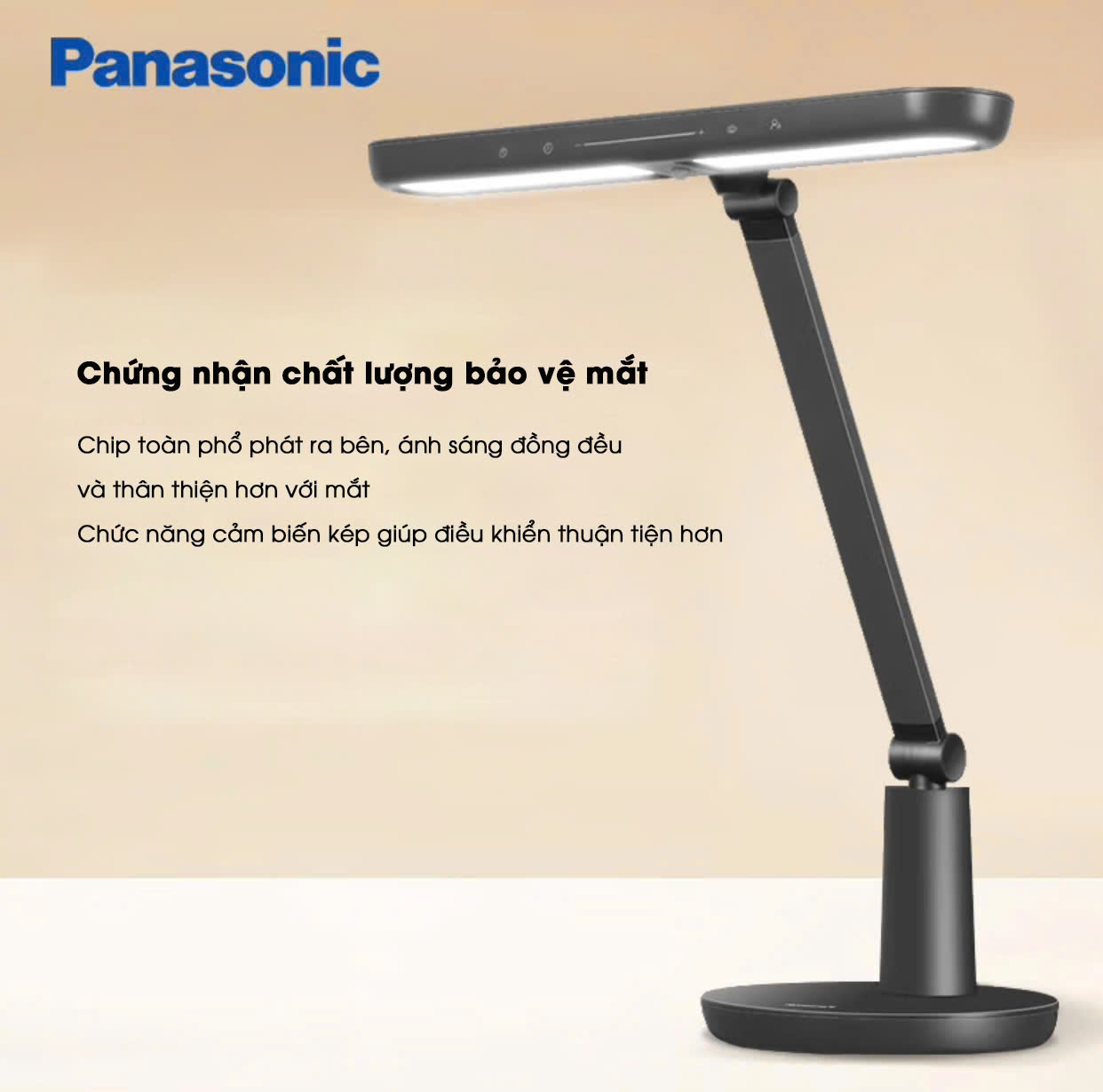 Đèn Bàn LED cao cấp PANASONIC HHGLT0633 20W, Không ánh sáng xanh Chip ...