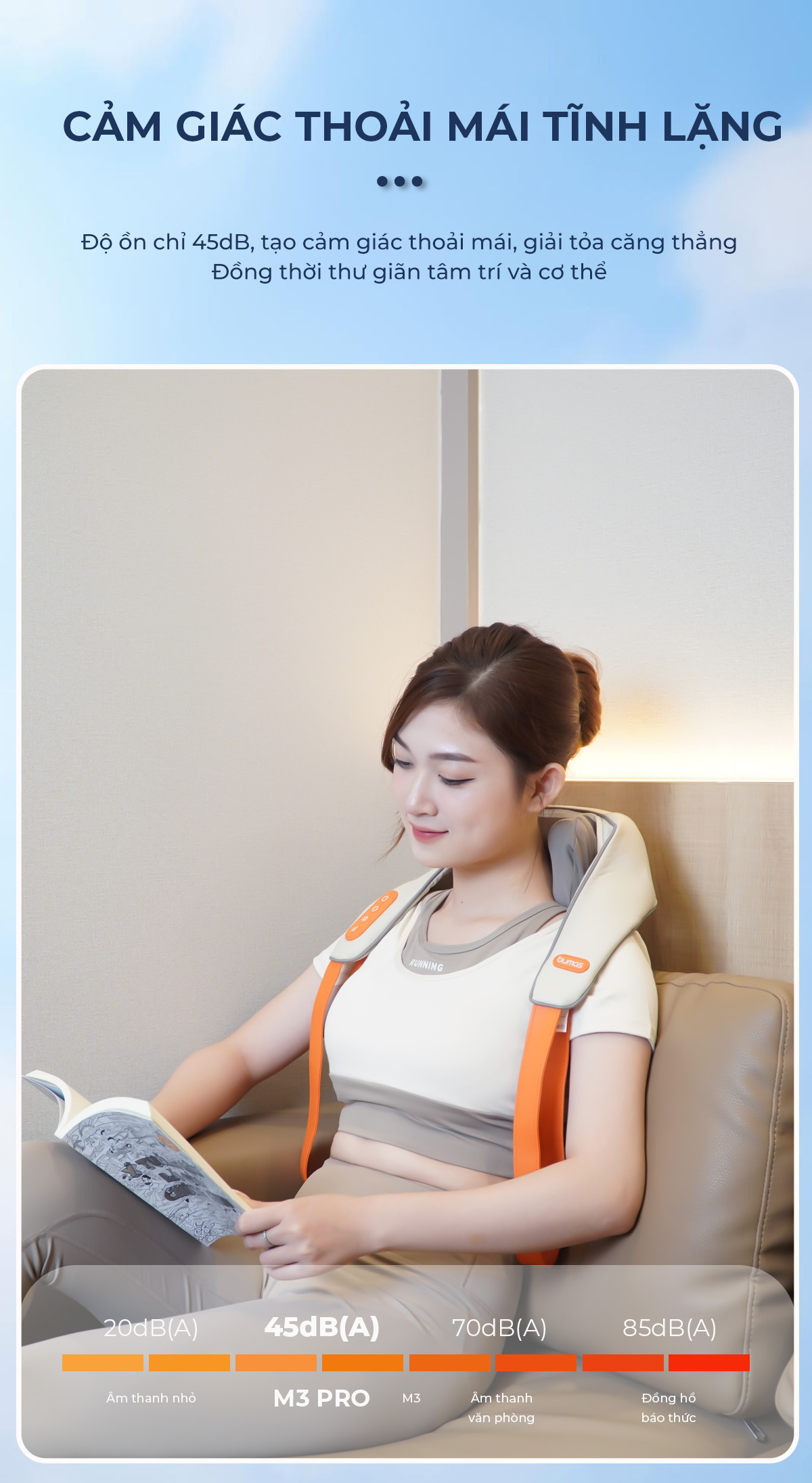 Massage Cổ Vai Gáy BUMAS M3 Plus - Matxa Bằng Con Lăn Silicon Kết Hợp ...