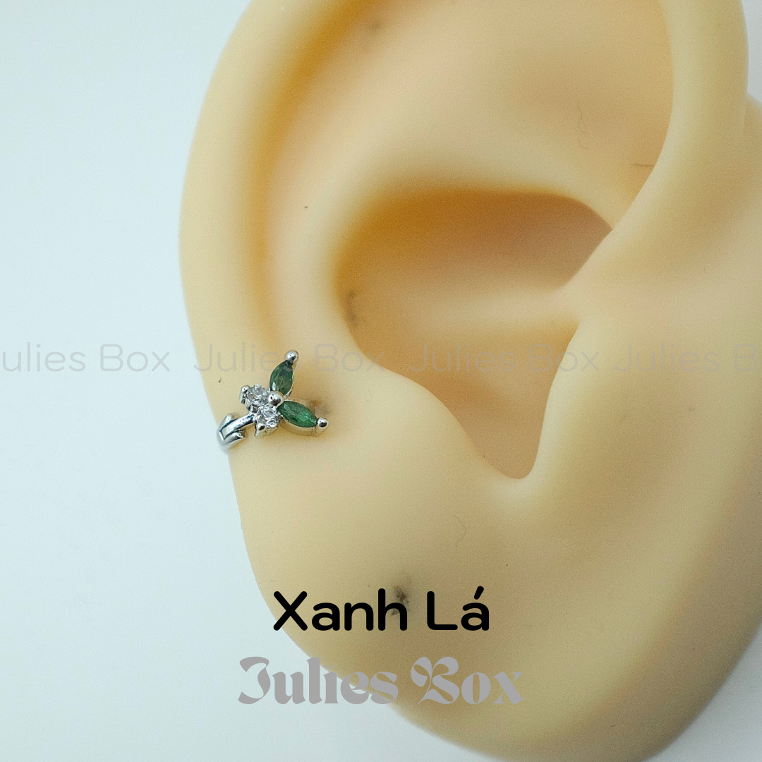 [1 Chiếc] [BẤM] Khuyên Tai Xỏ Nam Nữ Hoop Wings Helix Upper Lobe Unisex ...
