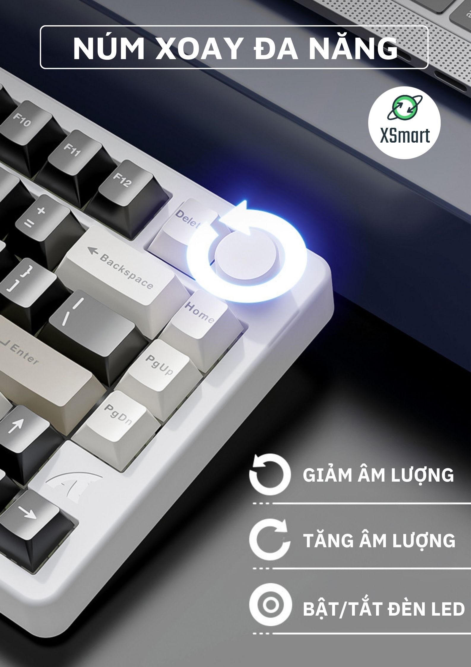 Bàn Phím Cơ Full Nhôm CNC Attack Shark X86 LED RGB, 3 Mode, Hotswap 5 ...