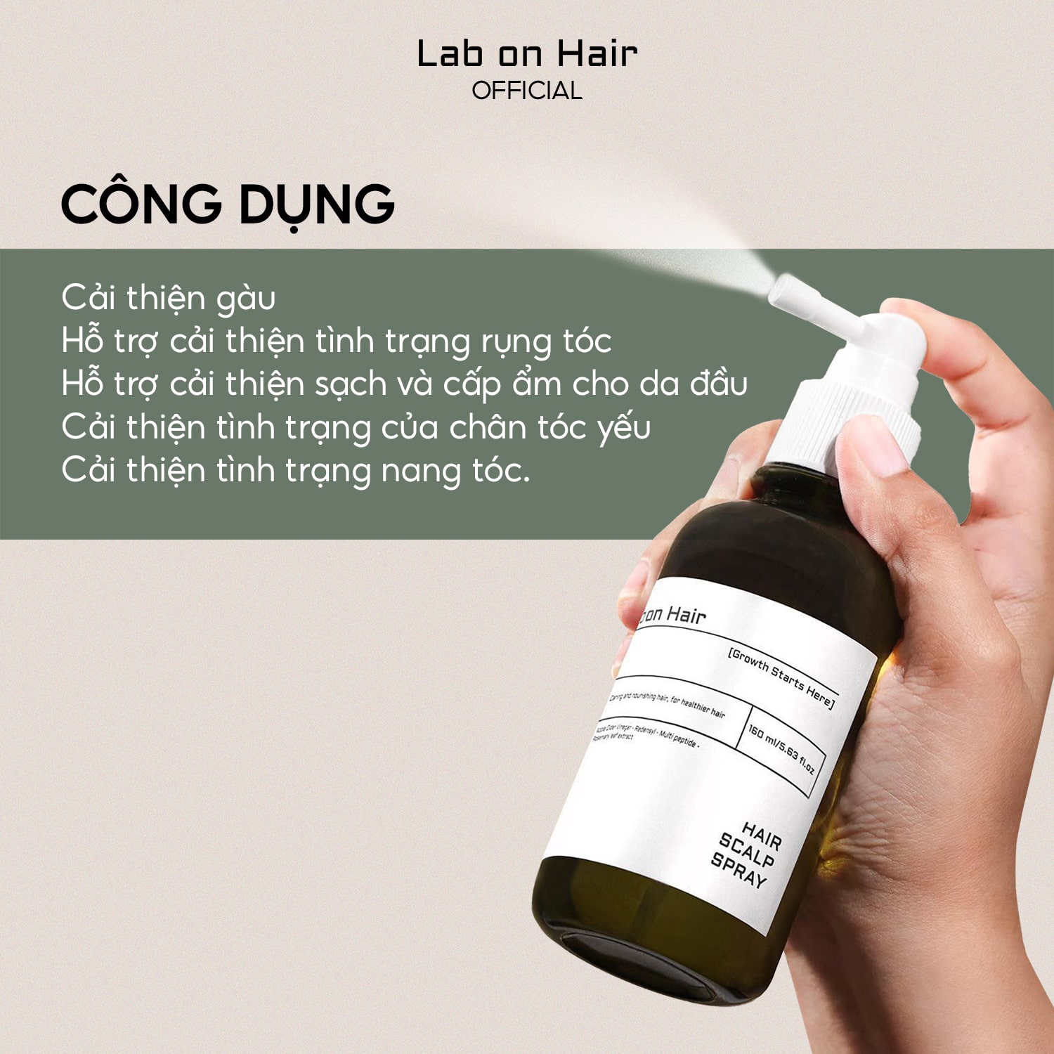 Combo 2 chai xịt dưỡng tóc hỗ trợ cải thiện tình trạng gãy rụng Lab on ...