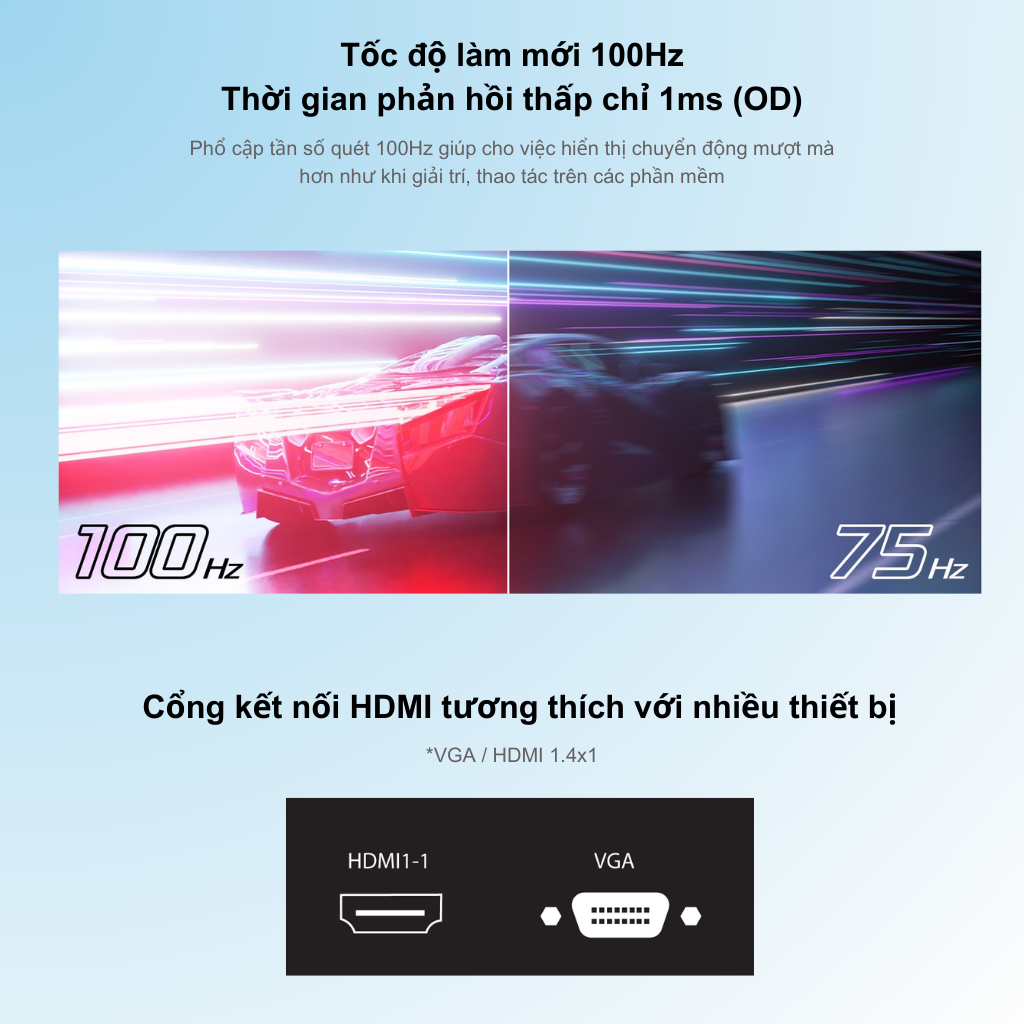 Màn hình VSP kích thước 21.5in|24in|27in FHD tấm nền IPS tần số 100Hz - Bảo hành 36 Tháng ...