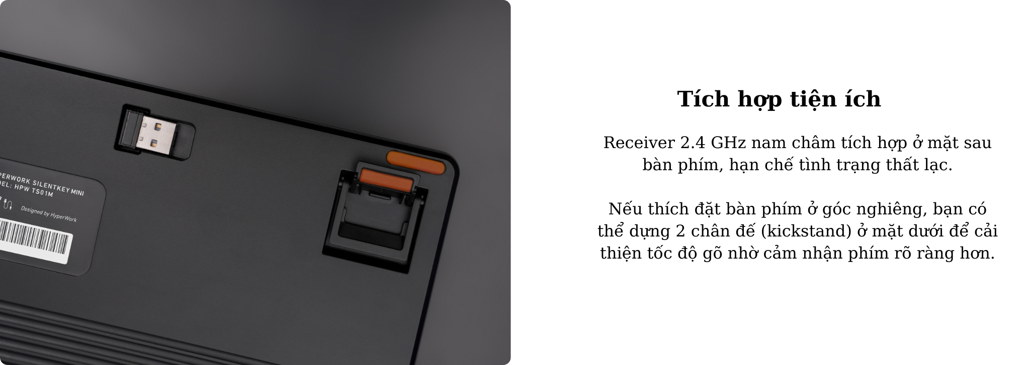 Bàn phím không dây HyperWork SilentKey Mini | TS01M | Shopee Việt Nam