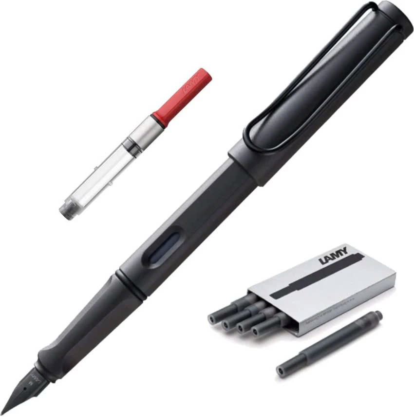 Bút máy cao cấp Lamy Safari màu 0E2 - Steel black | Shopee Việt Nam