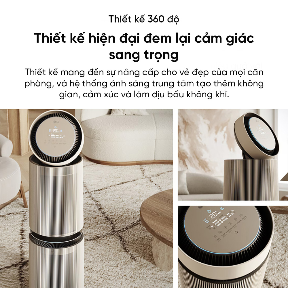 Máy lọc không khí LG PuriCare 360 Alpha PET AS10GDBY0.ABAE công nghệ ...