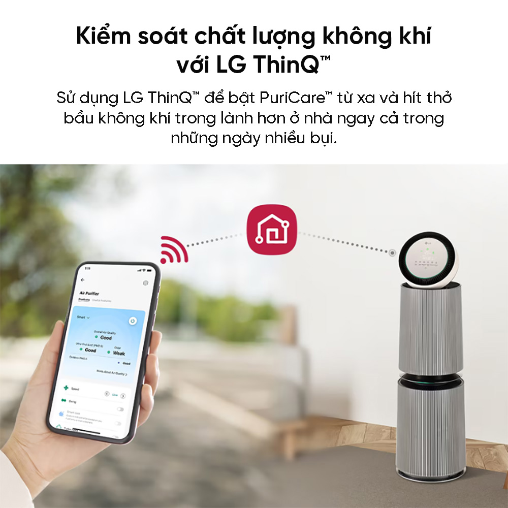 Máy lọc không khí LG PuriCare 360 Alpha PET AS10GDBY0.ABAE công nghệ ...