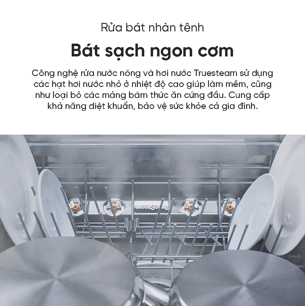 Máy rửa bát LG TrueSteam™ LDT14BGA3 - Màu Be/ LDT14BLA4 - Màu đen - lg ...