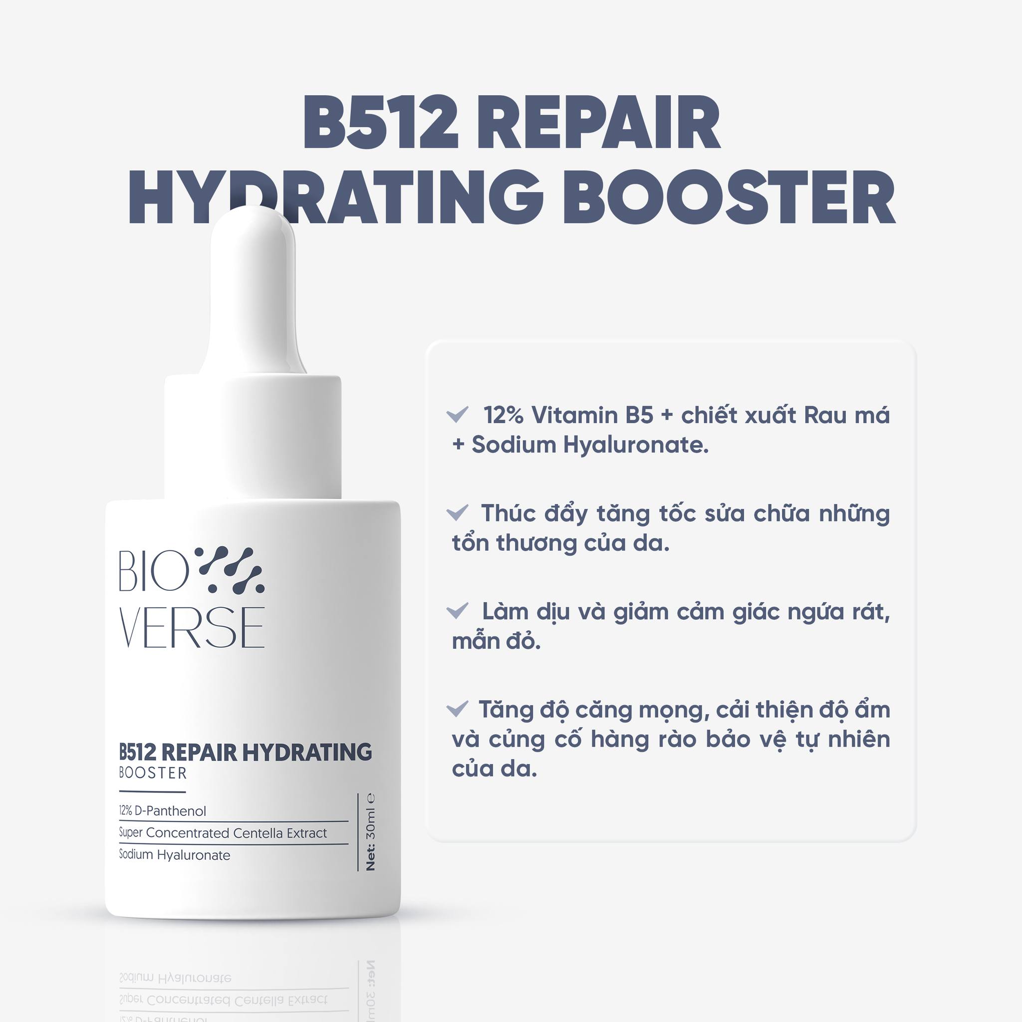 Tinh Chất B5 12% Phục Hồi Da Cấp Ẩm Bioverse B512 Repair Hydrating ...