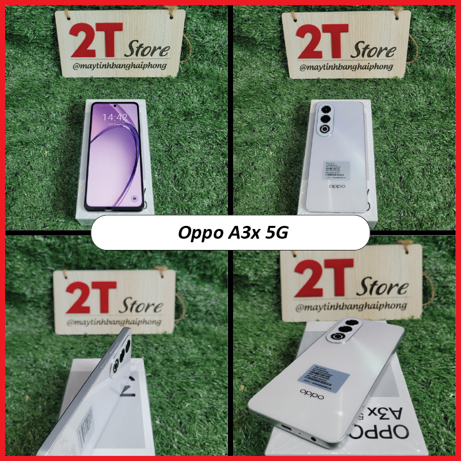 Điện thoại Oppo A3x 5G Fullbox RAM 6/128GB chip Dimensity 6300 màn ...