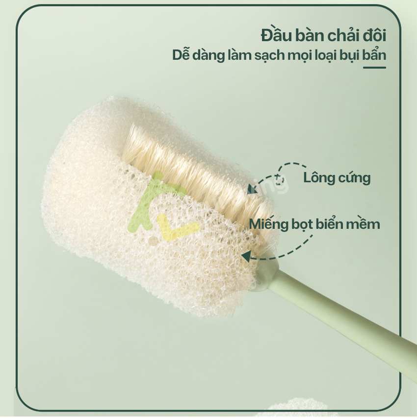 cây cọ rửa ly, cốc AISHA, bình sữa đa năng bằng mút xốp, đầu mút rửa ...