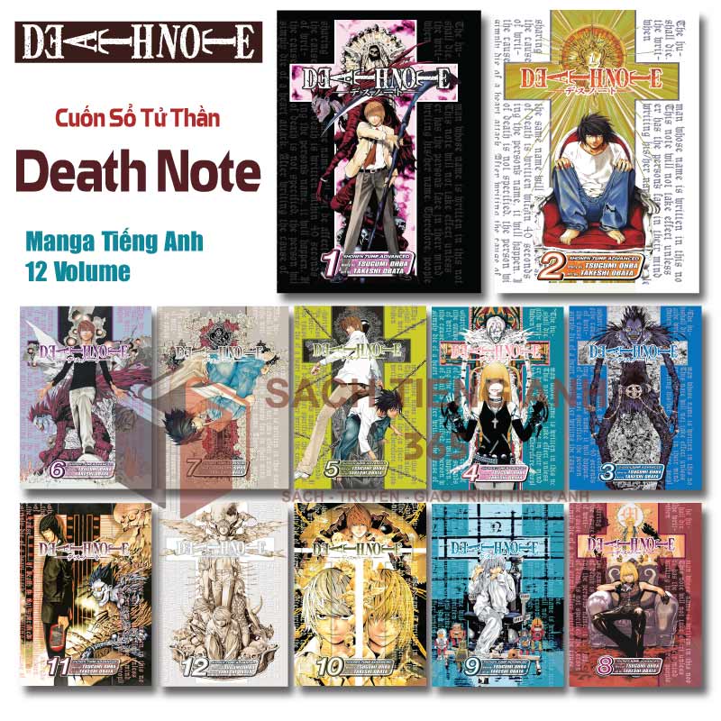 Truyện Manga T.Anh Death Note - Sổ Tử Thần 12 Volume - bản in khổ A5 ...