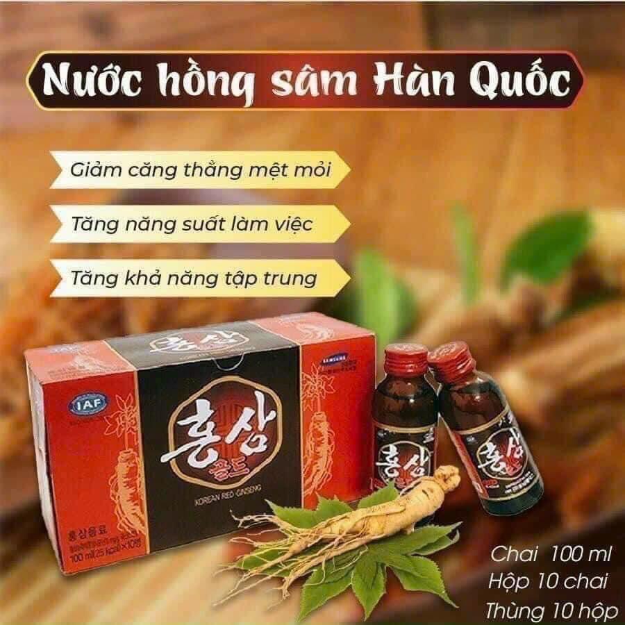 Combo 20 Chai Nước Hồng Sâm Hàn Quốc Dongnam Korea Red Ginseng 100ml ...