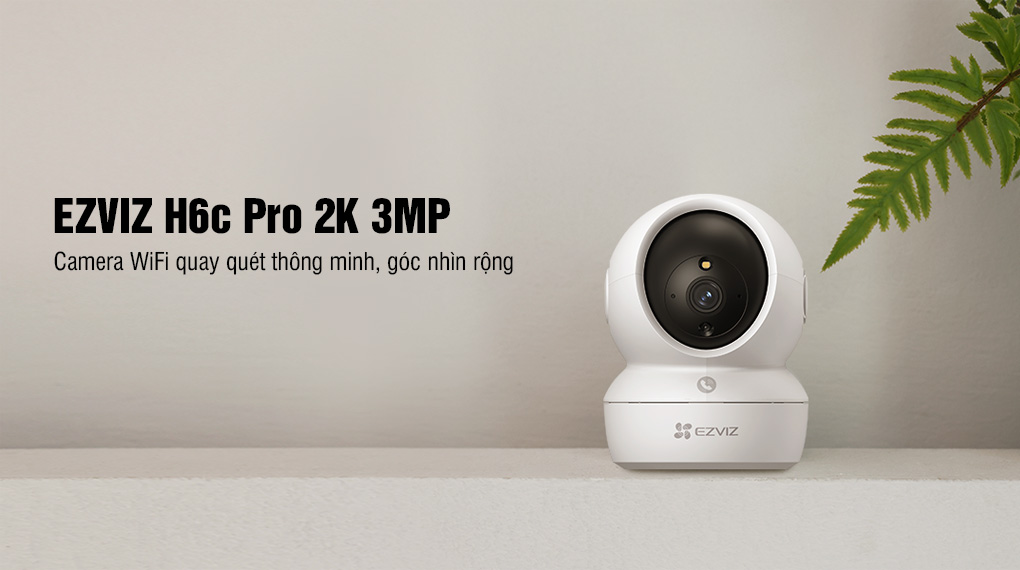 [COMBO-3M] Camera Ezviz Trong Nhà H6C Pro 2K 3MP + Thẻ Nhớ 128GB + Đế Chính hãng | Shopee Việt Nam