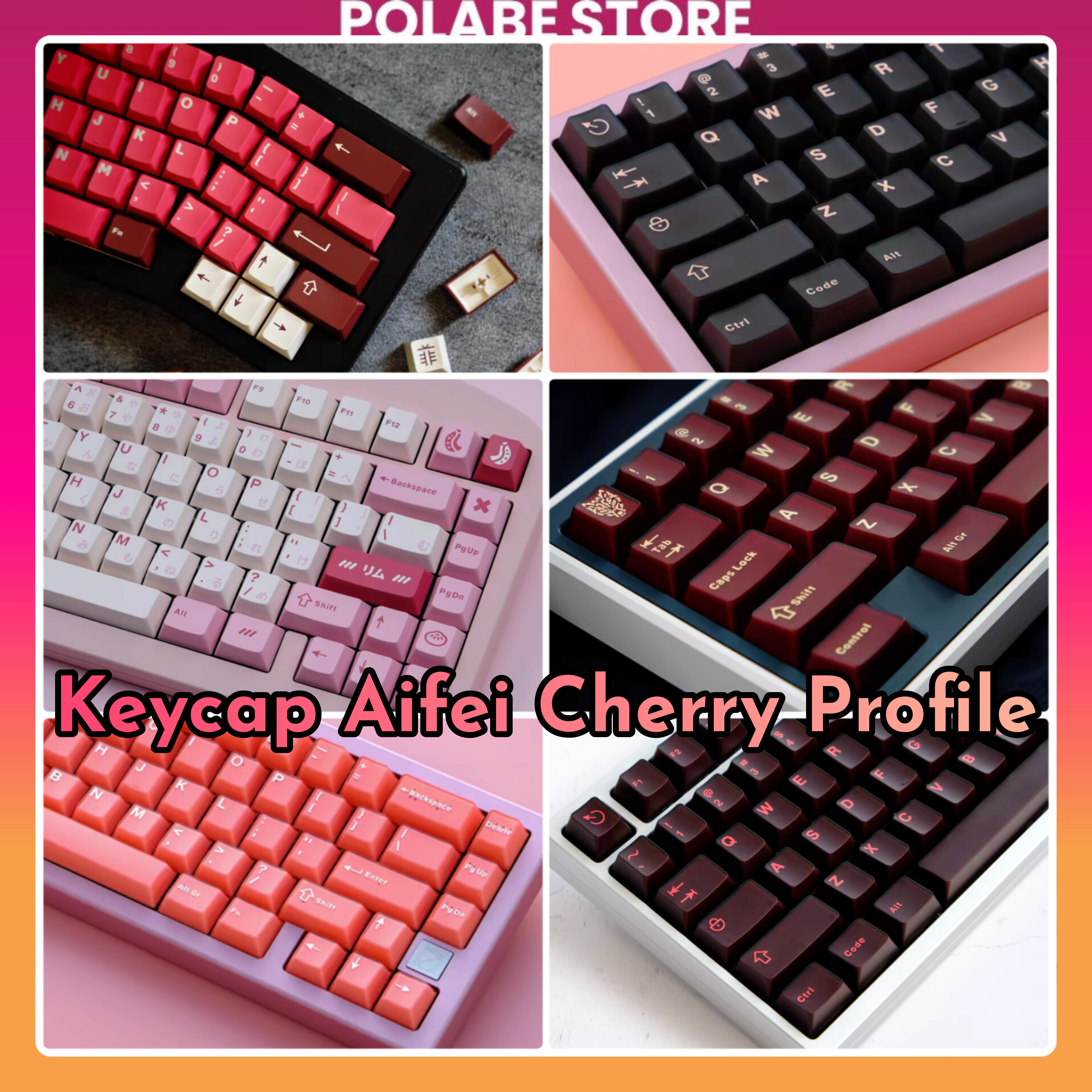 Keycap Aifei Icon Pyga V2 Cherry Profile bàn phím Tổng hợp Keycap Aifei ...