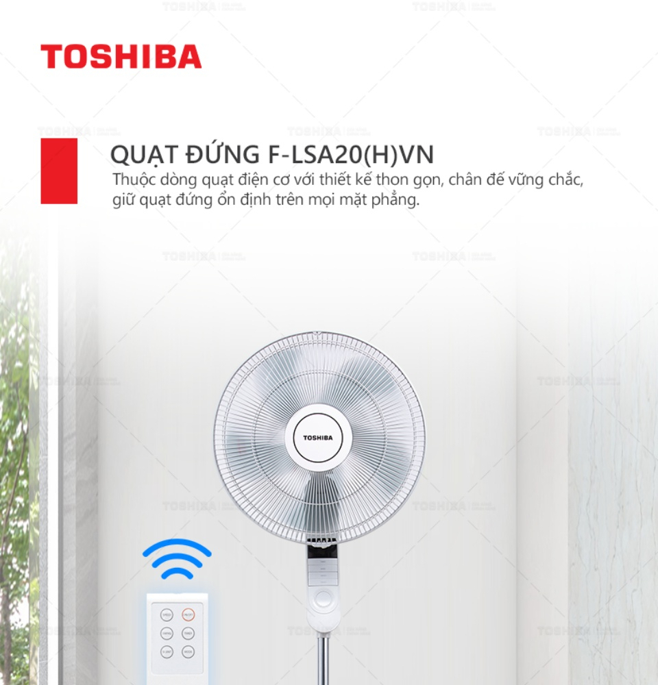 Quạt đứng Toshiba F-LSA20(W)VN Trắng / F-LSA20(H)VN Xám | Hàng Chính ...
