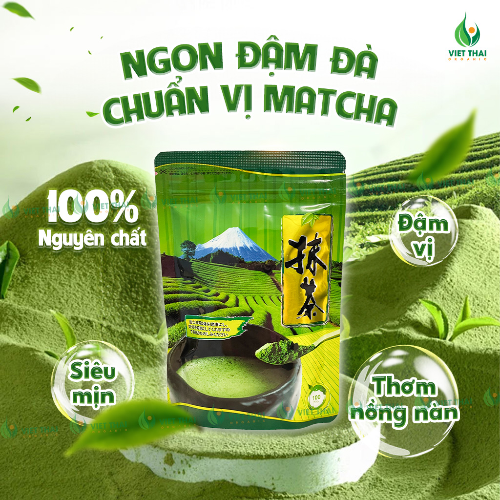 [ĐẶC BIỆT] Bột Matcha Fuji 100G Nguyên Chất Chuẩn Nhật Siêu Mịn Đẹp Da ...
