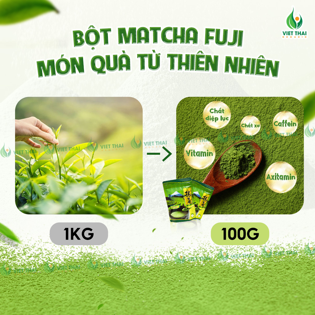 [ĐẶC BIỆT] Bột Matcha Fuji 100G Nguyên Chất Chuẩn Nhật Siêu Mịn Đẹp Da ...
