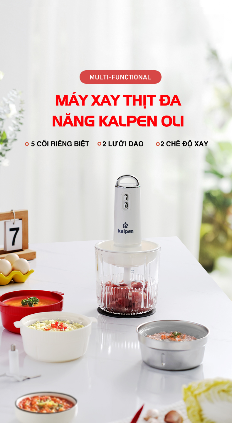 Máy xay thực phẩm đa năng Kalpen OL1 450W dung tích 1L | Shopee Việt Nam