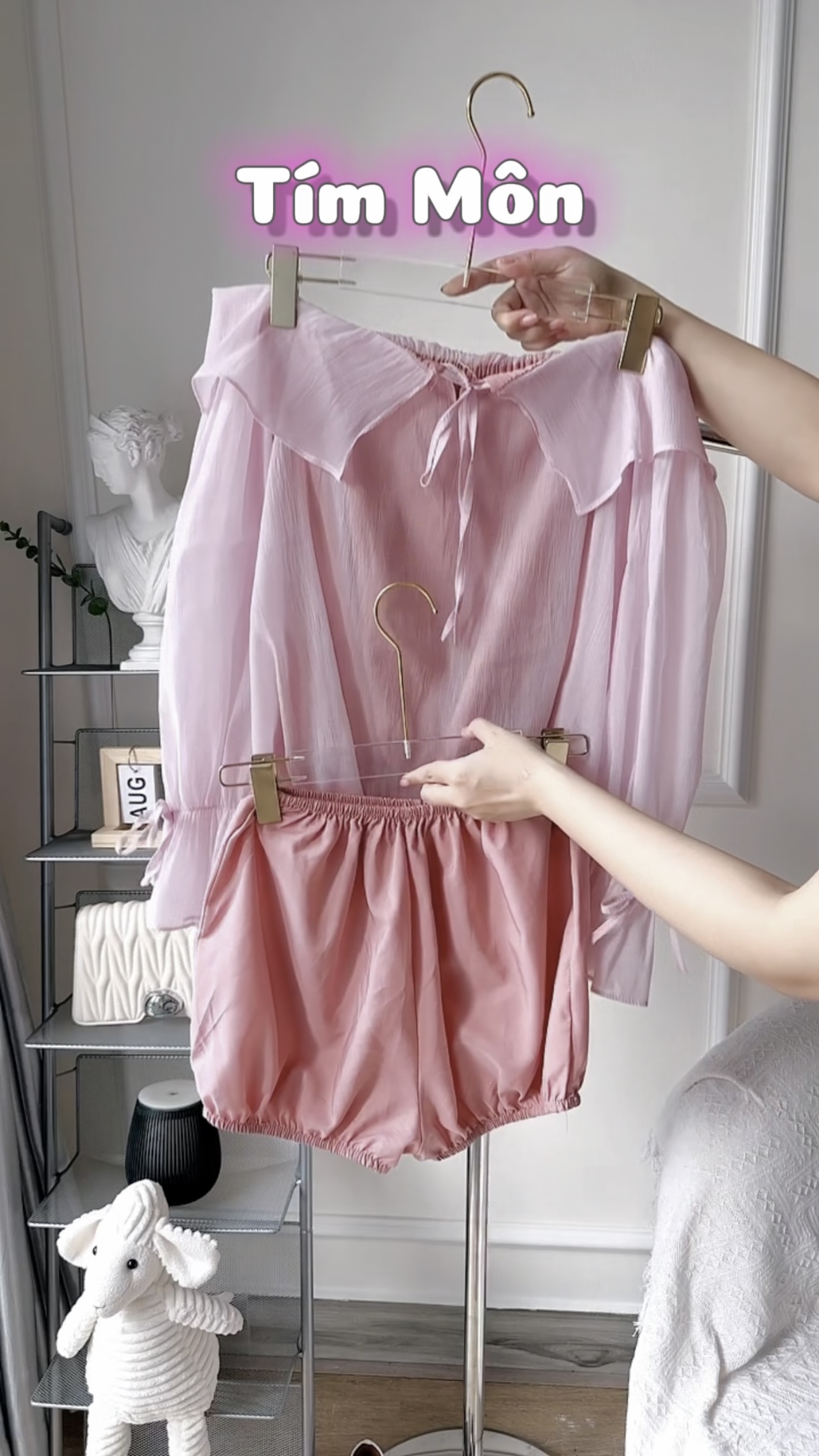 Váy Babydoll Bồng Trễ Vai Tay Dài Bo Chun Eo -Yumi Dress | Shopee Việt Nam
