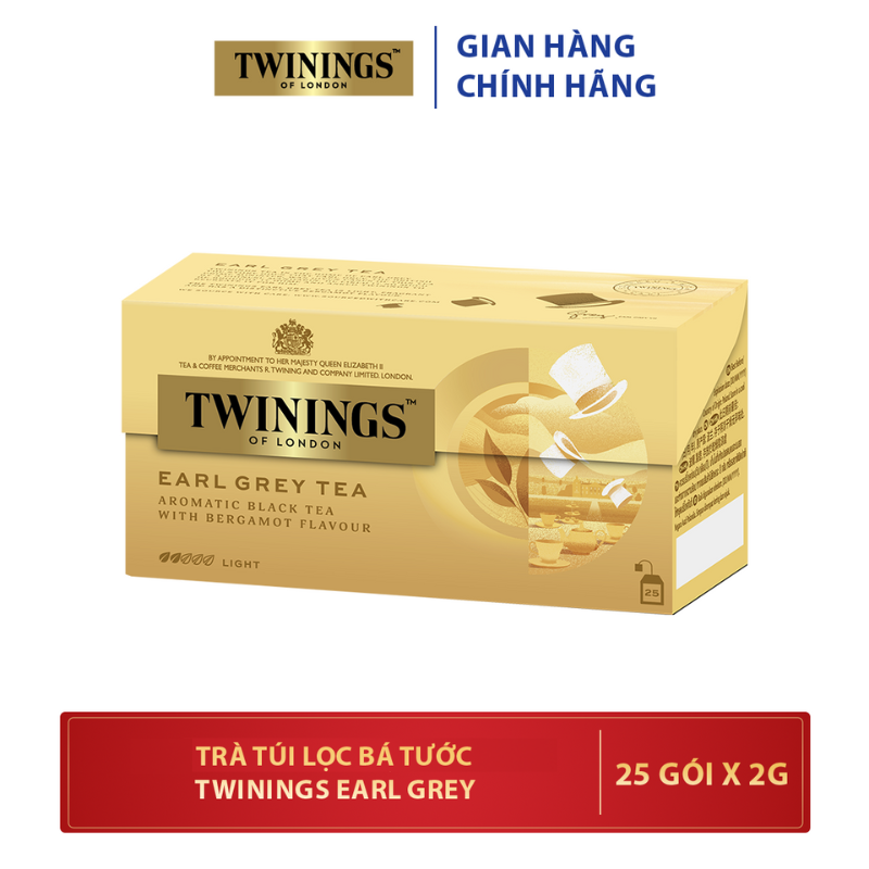 Trà Túi Lọc Bá Tước Twinings Earl Grey 25 gói x 2g | Shopee Việt Nam