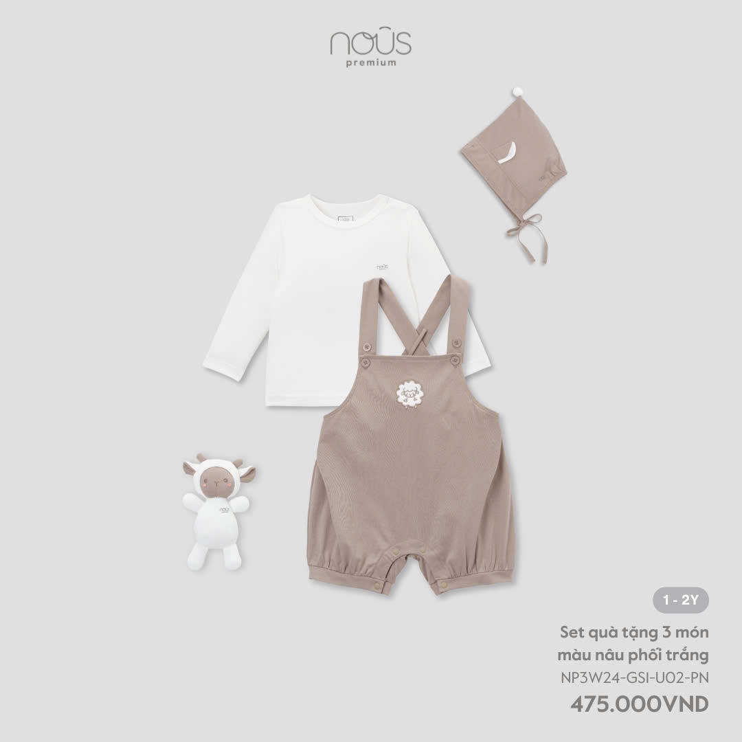 Nous Baby Set quà tặng sinh nhật thôi nôi cho bé 1 tuổi 4 món phối ...