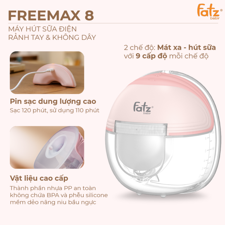 Máy hút sữa không dây rảnh tay Fatz Baby Freemax 8 FB1218TP - Freemax ...