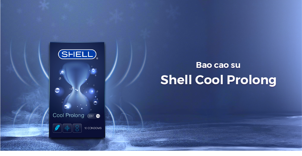 Bao cao su Shell Cool Prolong kéo dài thời gian, bạc hà mát lạnh - Hộp 10 cái | SHELL CHÍNH HÃNG ...