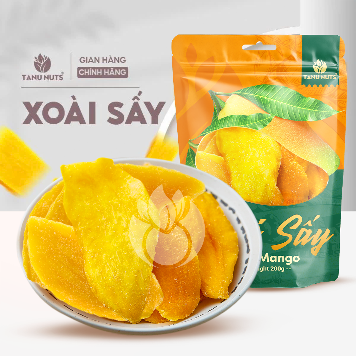 Xoài sấy dẻo TANU NUTS túi 200g, trái cây sấy tốt cho người ăn kiêng giảm cân. | Shopee Việt Nam