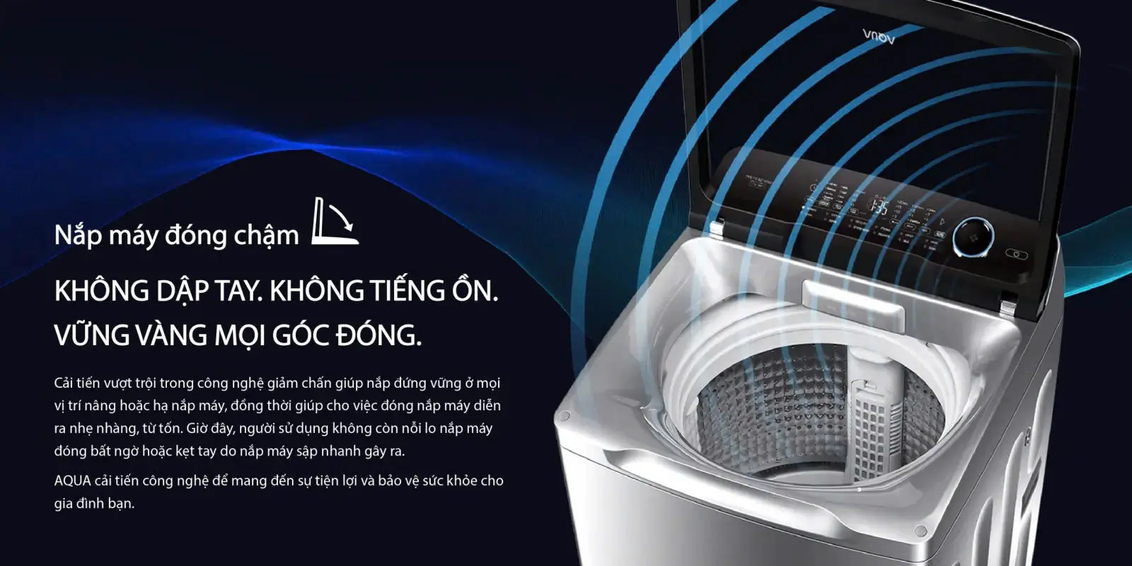 Máy giặt Aqua 7.2 kg AWM72-316K(S) - Bảo hành 2 năm - Hỗ trợ lắp đặt ...