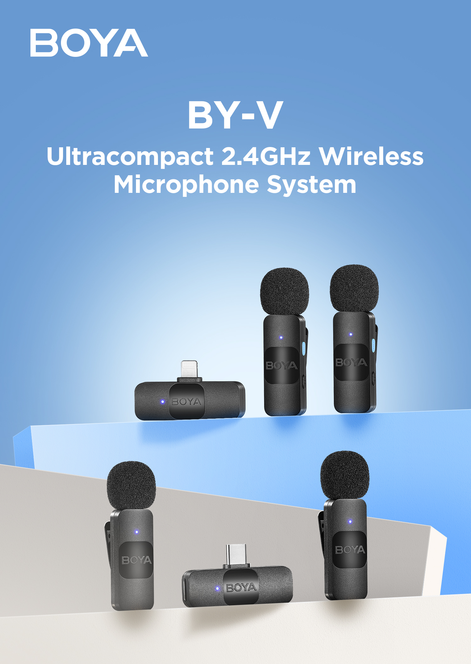BOYA BY-V1/BY-V2/BY-V10/BY-V20 (V2.0) - Micro Không Dây Cài áo Mini ...