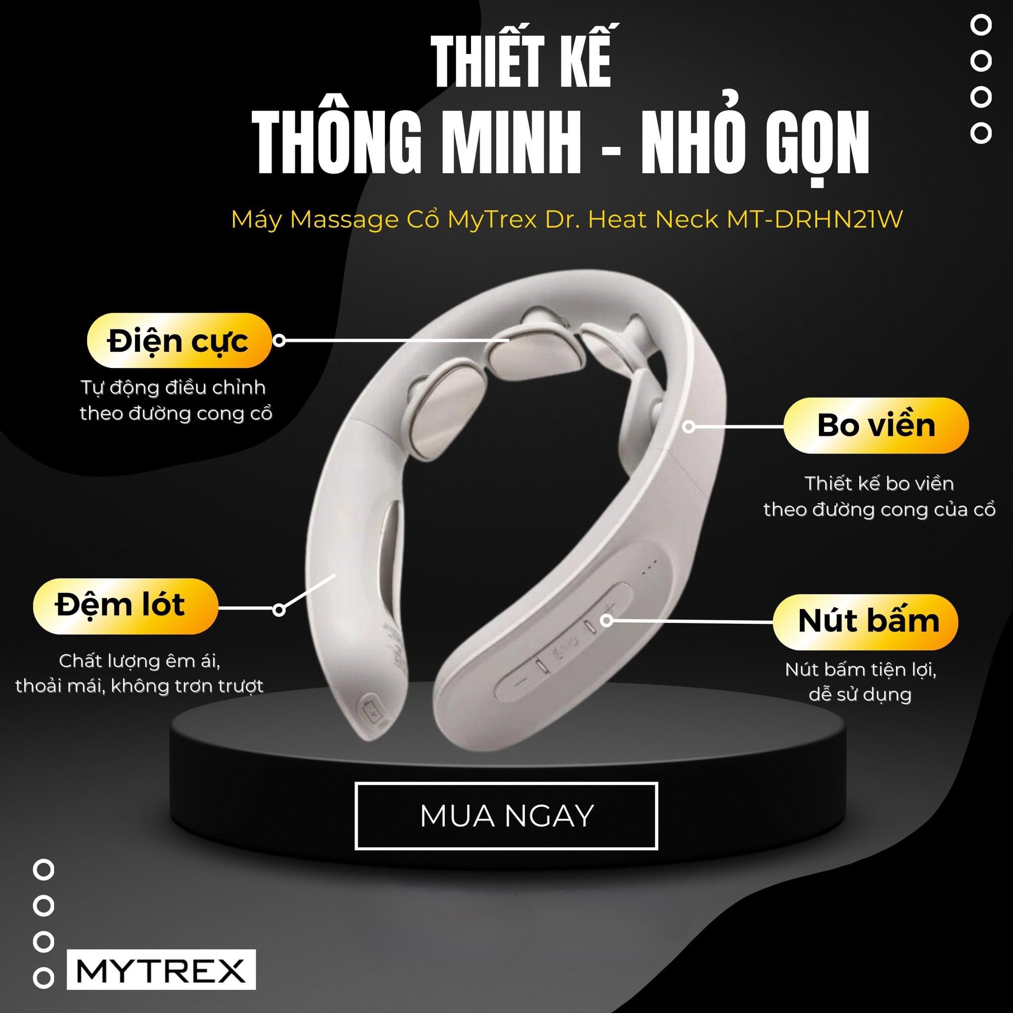 Máy Masage cổ MyTrex Dr. Heat Neck MT-DRHN21W màu trắng nội địa Nhật | Shopee Việt Nam