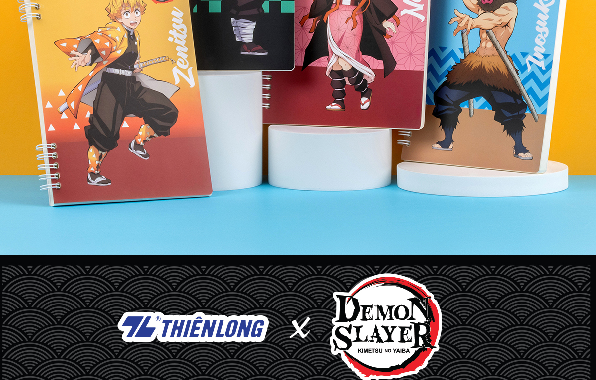 SỔ LÒ XO A5 THIÊN LONG ĐƯỜNG KẺ NGANG NHÂN VẬT DEMON SLAYER - Chống lem ...