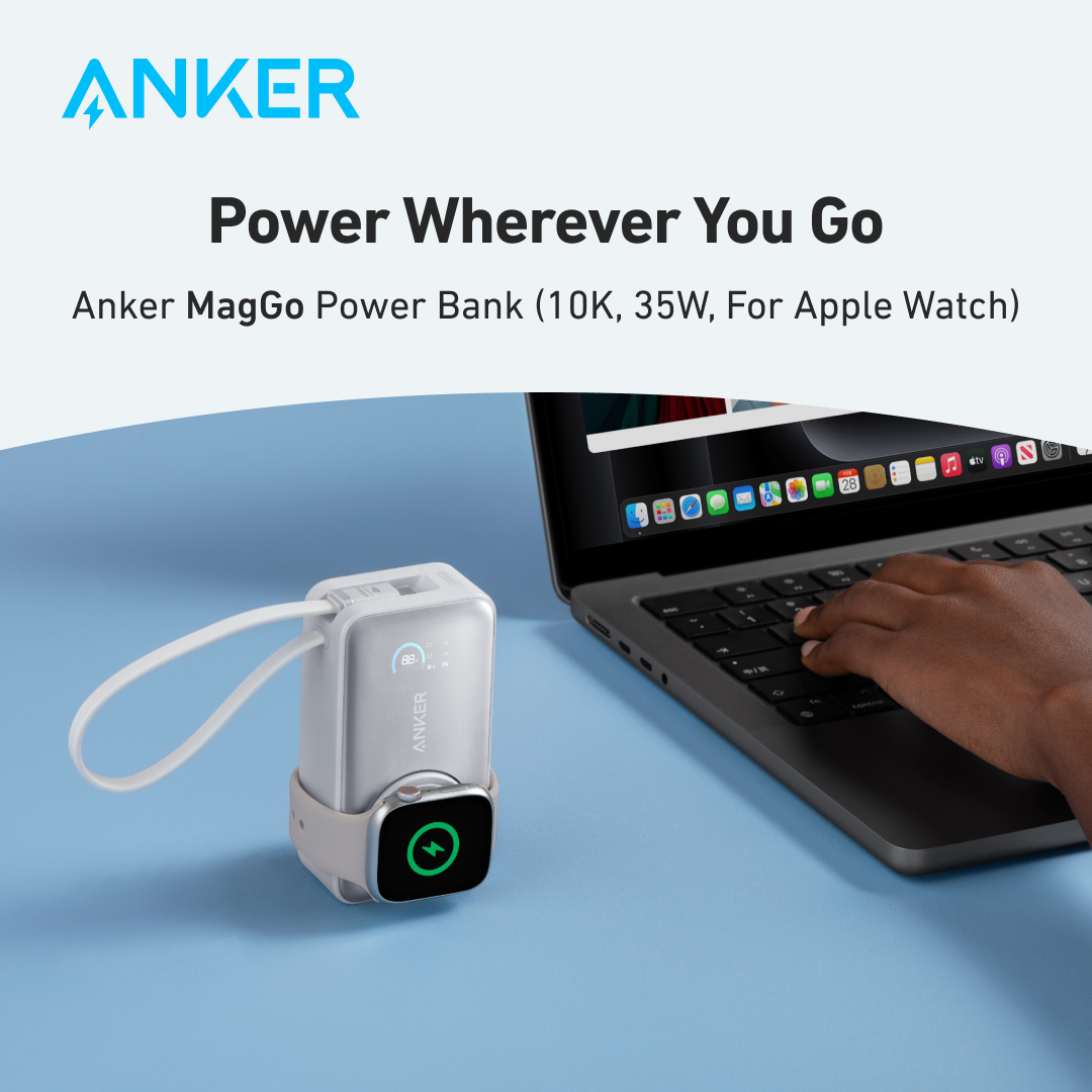 [chỉ giao TPHCM]Sạc dự phòng Anker Nano & Sạc kh dây AppleWatch 10.000mAh 35W 1C | Đạt MFW ...